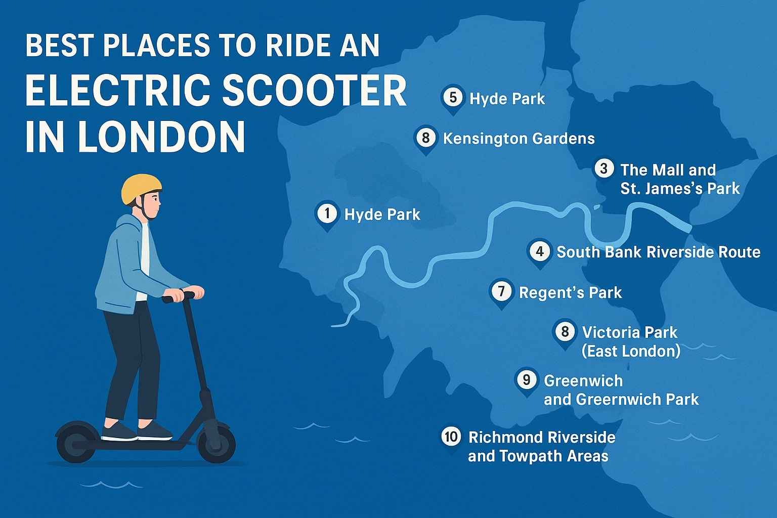 Best Places To Ride An Electric Scooter In London – UK Electric Scooters